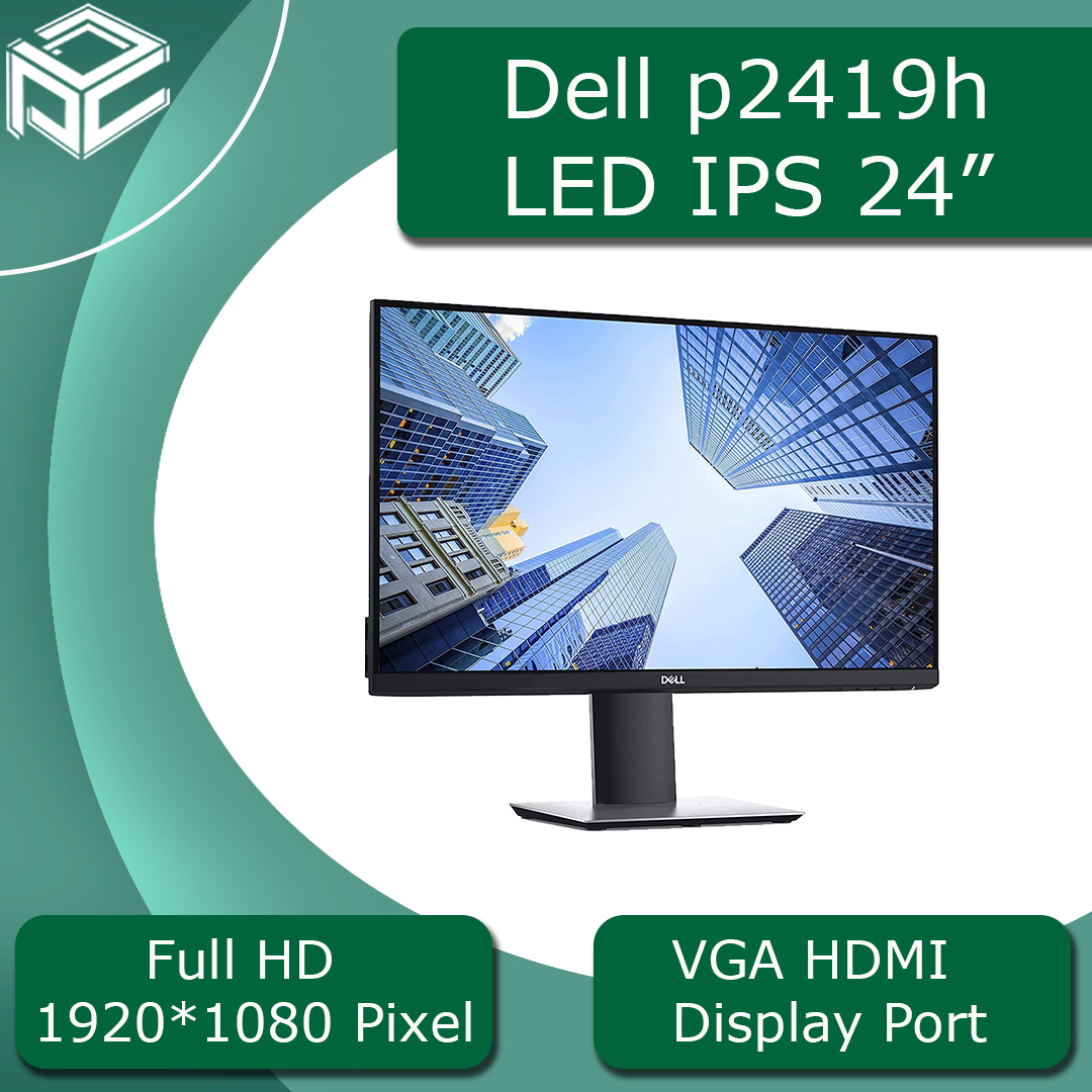 دکتر پی سی | مانیتور استوک دل 24 اینچ Dell p2419h LED IPS Frameless